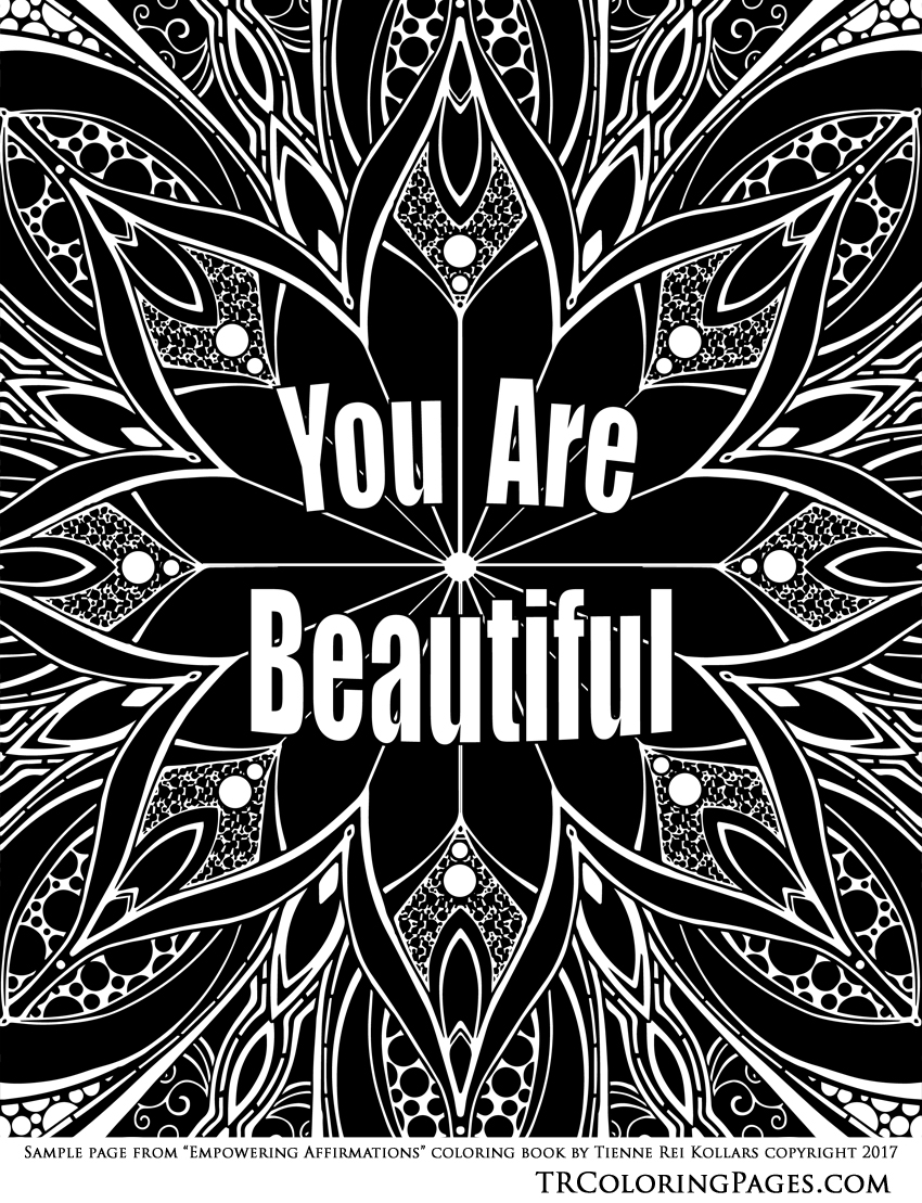 ‘You are Beautiful’ Free Printable | Tienne Rei Fine Art